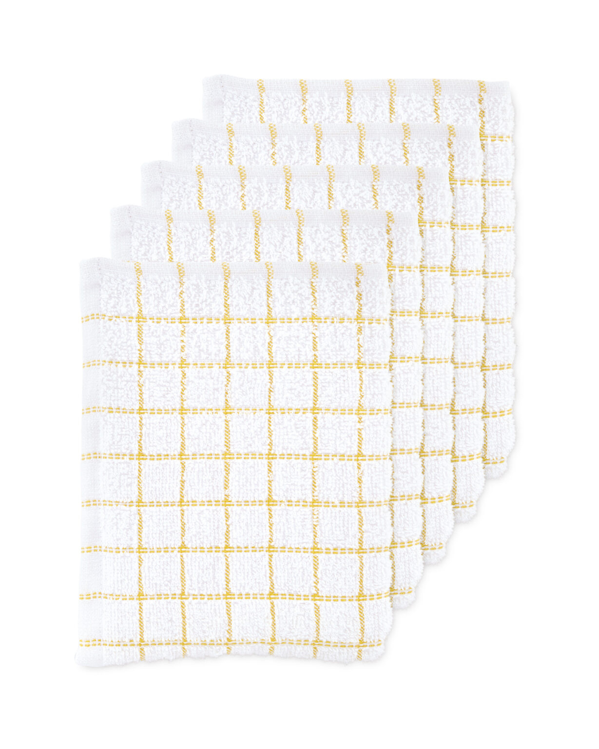 Yellow Terry Tea Towels 5 Pack – Nortram Retail